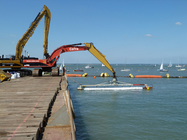 Breakwater construction work pause for Cowes Week - Practical Boat Owner
