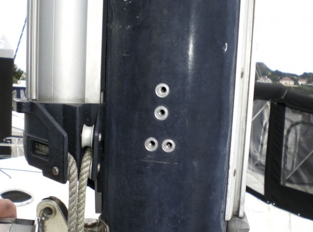 Installing mast steps with rivetnuts - Practical Boat Owner