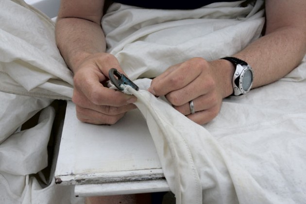 DIY Sail repairs - how to do a 'get you home' repair - Practical Boat Owner