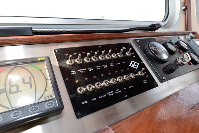 Tug Yacht 33 - a bank of 'old school' toggle switches - Practical Boat ...