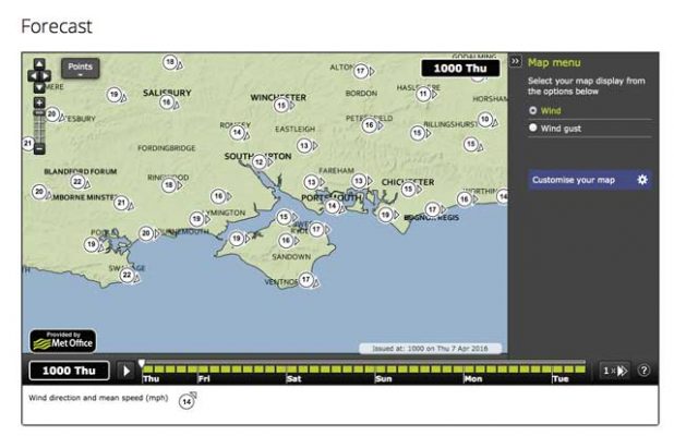 Sailing weather apps and websites - Practical Boat Owner