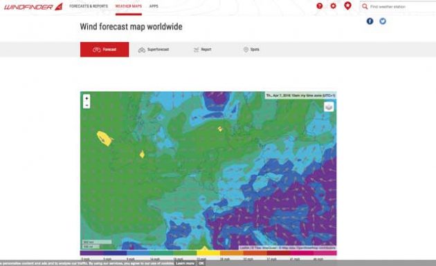 Sailing weather apps and websites - Practical Boat Owner