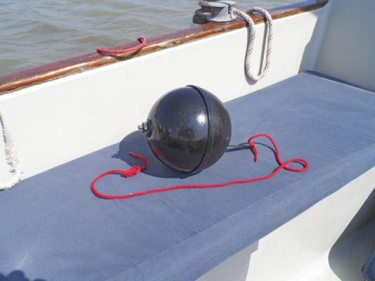 Anchor Ball from a giant Lindor box - Practical Boat Owner