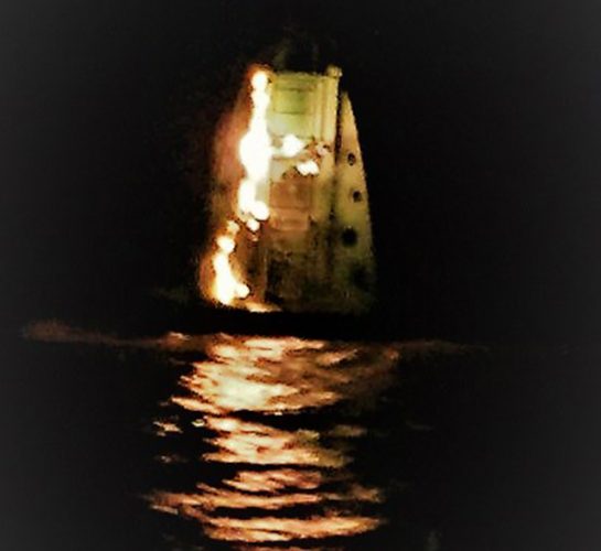 Light buoy fire off the coast of Kent - Practical Boat Owner