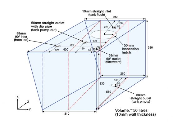 How to design and fit a 50lt holding tank for a Westerly Konsort ...