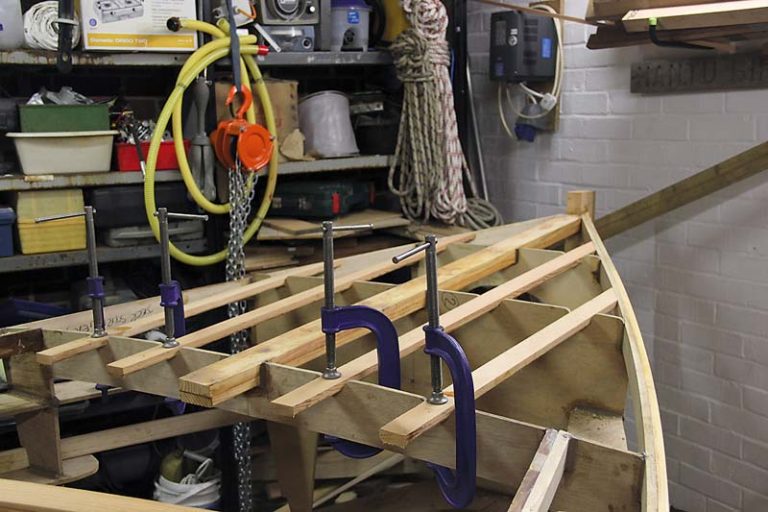 8. Fitting intermediate and lower stringers - Practical Boat Owner