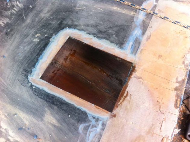 Building an outboard well in a 14ft rowing and sailing boat – the ...