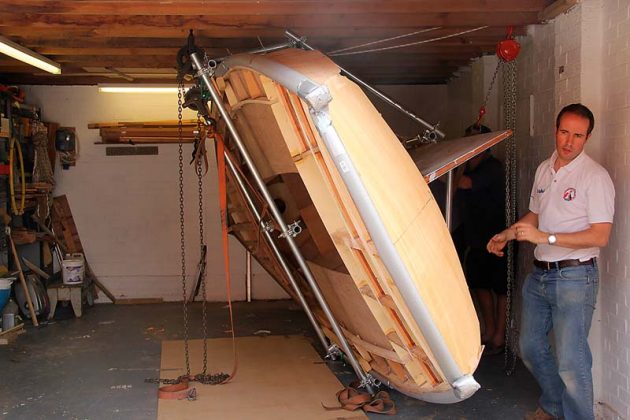 12. Turning the hull over to start on the bottom - Practical Boat Owner