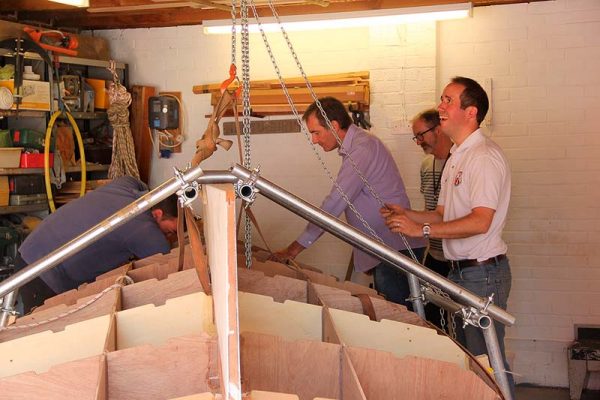 12. Turning the hull over to start on the bottom - Practical Boat Owner