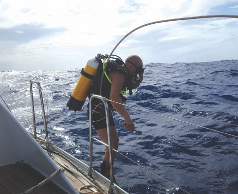 Overboard in the Atlantic – how I fixed a broken rudder - Practical ...