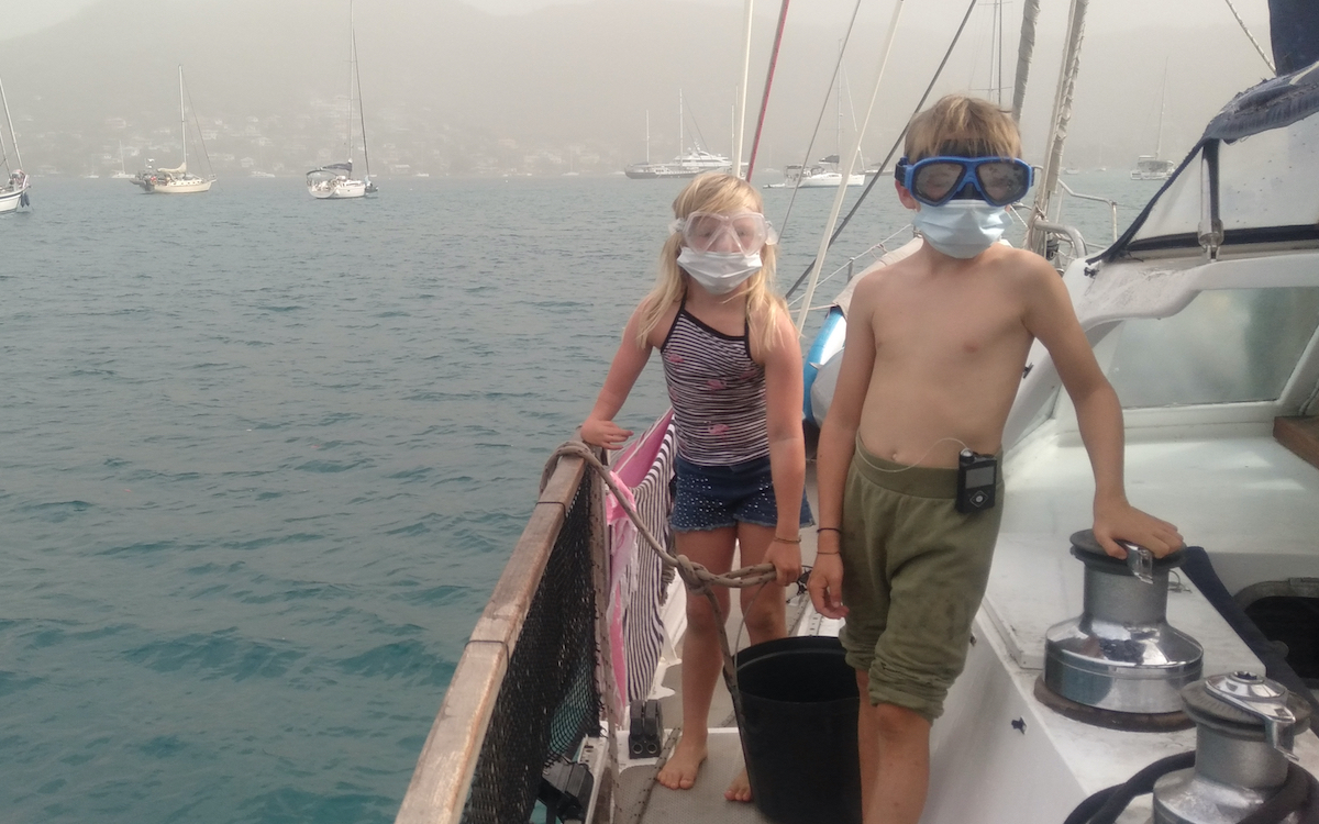 Fleeing the St Vincent volcano eruption on a liveaboard yacht ...