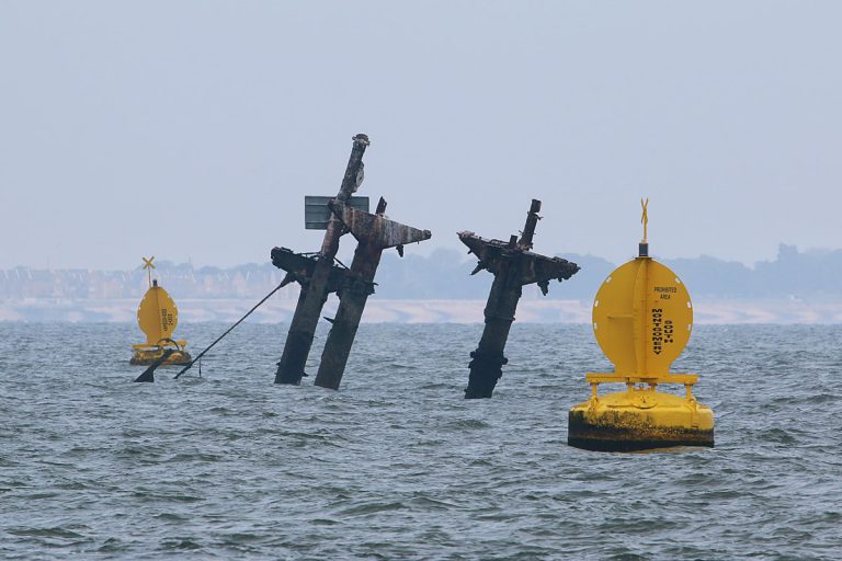 Mast trim for explosive-filled SS Richard Montgomery shipwreck ...