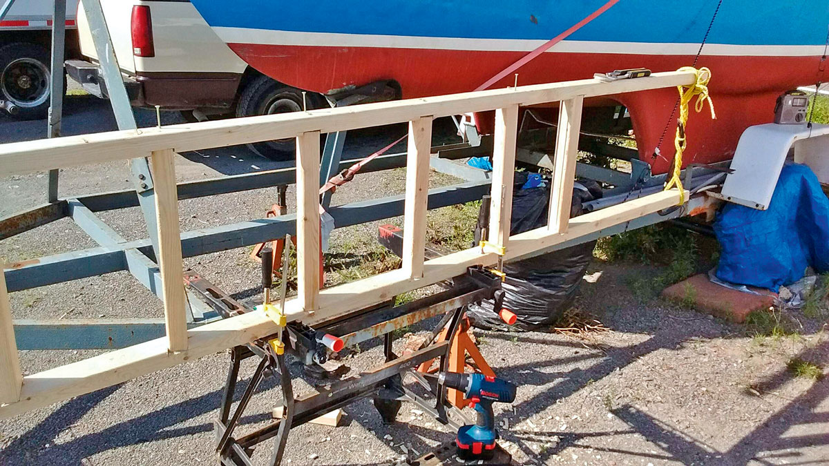 DIY boat ladder: how to make one on a budget - Practical Boat Owner
