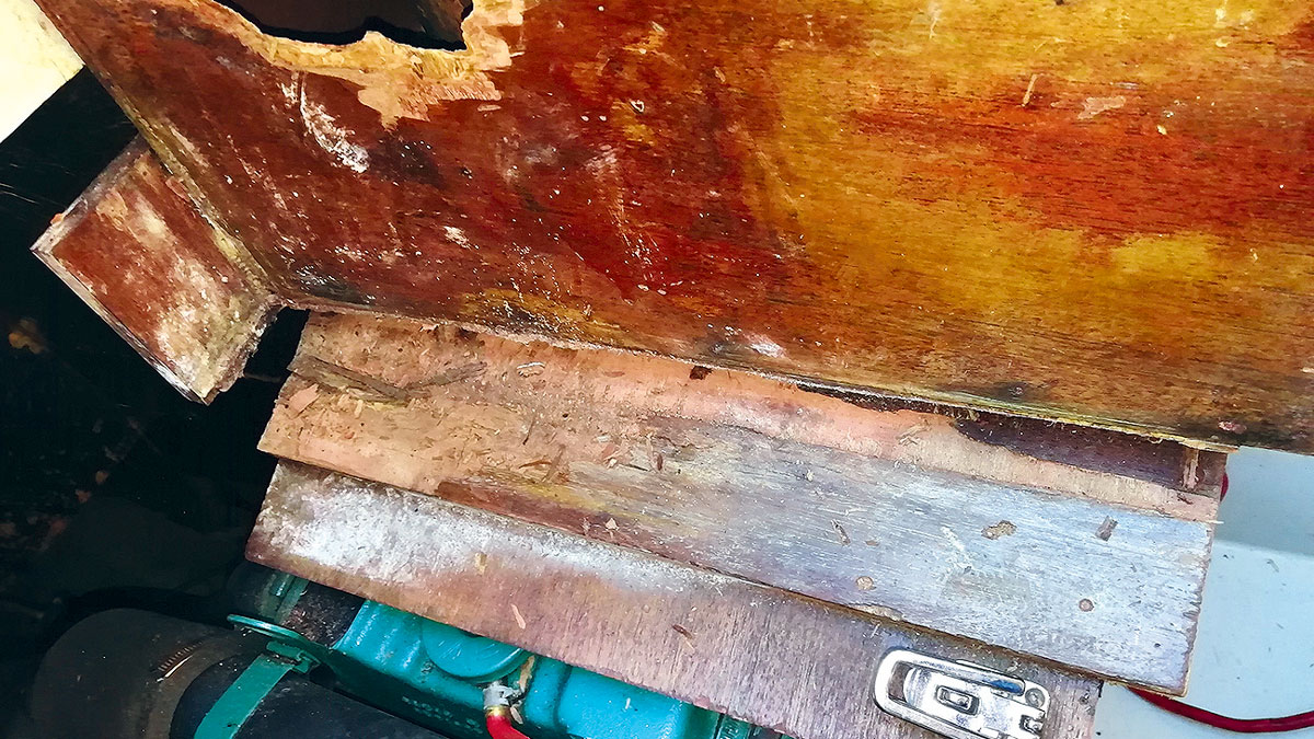 Replacing a rotten companionway step - Practical Boat Owner