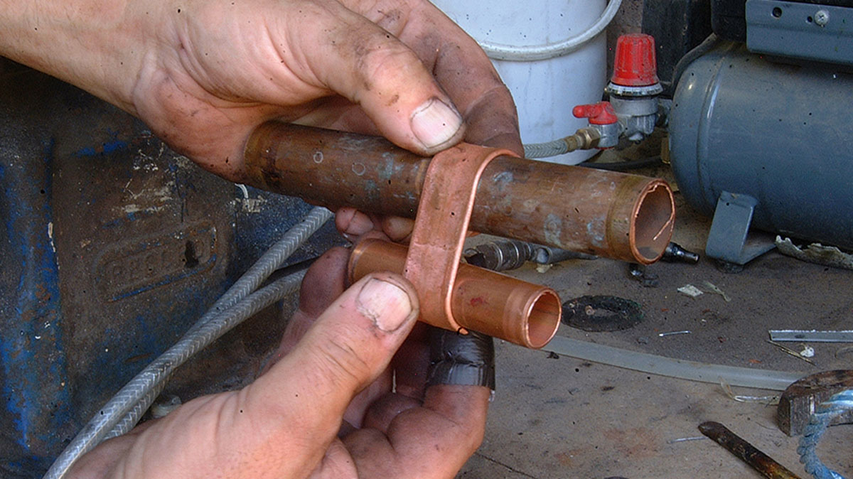 Making clamps from copper pipe: step by step - Practical Boat Owner