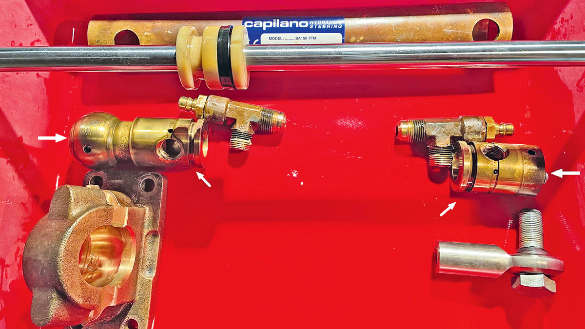 Servicing a hydraulic steering helm on a boat - Practical Boat Owner