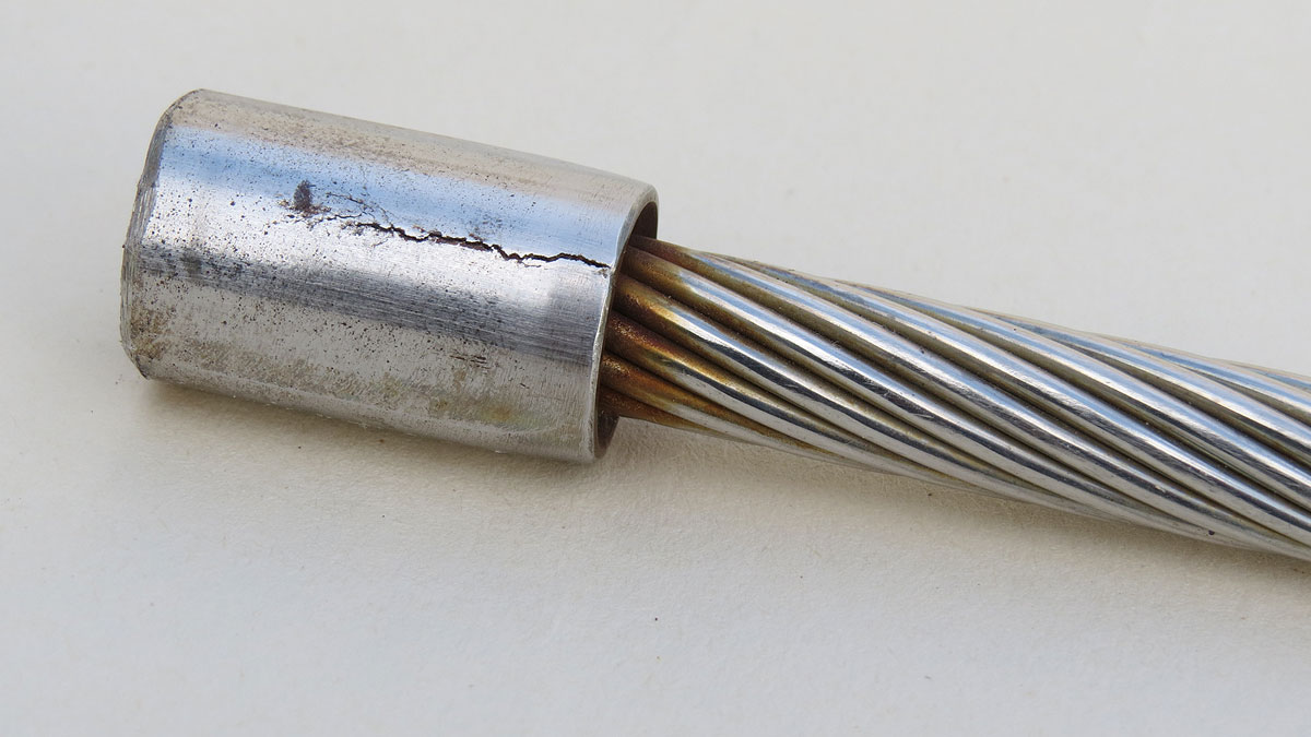 Metal fatigue in rig components: crack detection by dye penetrant ...