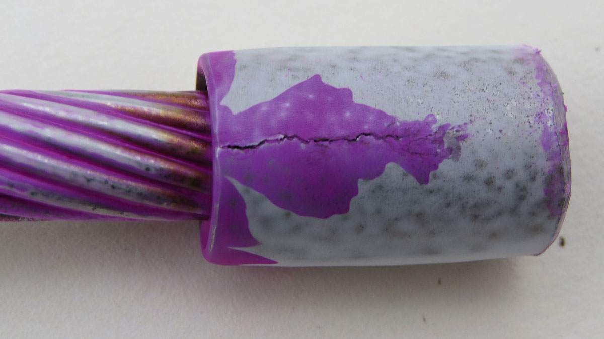 Metal Fatigue In Rig Components Crack Detection By Dye Penetrant Practical Boat Owner