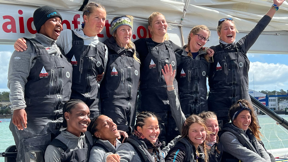 The crew of Maiden makes history again by becoming the first all-female ...