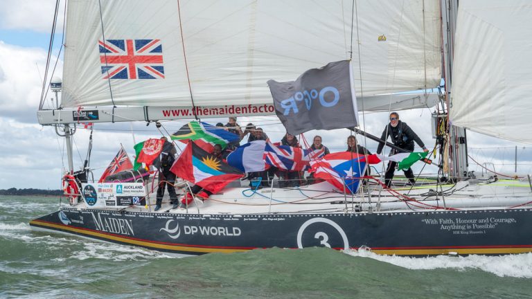 The crew of Maiden makes history again by becoming the first all-female ...