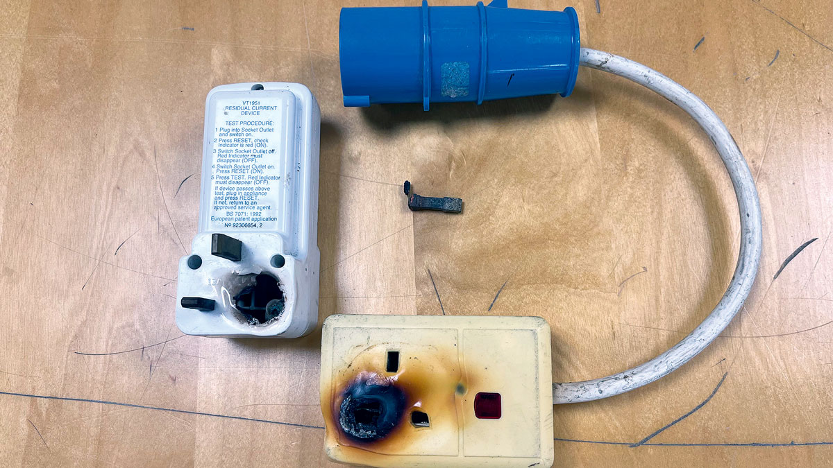 Warning to check the shore power cable every time you plug it into your ...