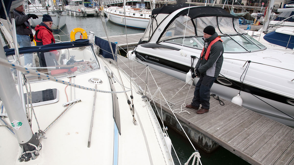 Berthing a boat using wind and tide - Practical Boat Owner