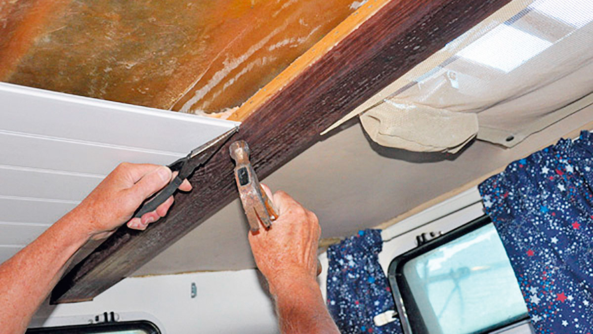 How to replace boat headlining with PVC planking - Practical Boat Owner