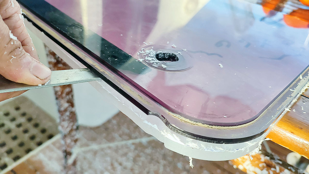 Boat hatch replacement: fixing a cracked lens - Practical Boat Owner