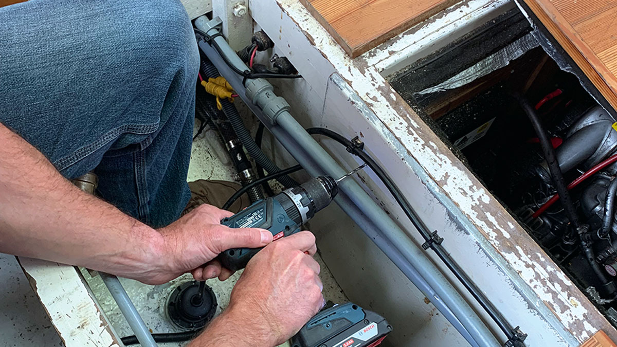 Installing a Wavestream 1 bilge filter - Practical Boat Owner
