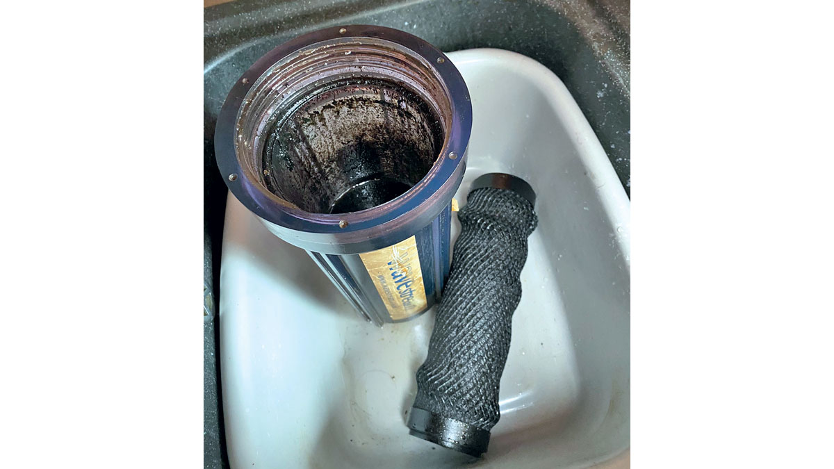 Installing a Wavestream 1 bilge filter - Practical Boat Owner