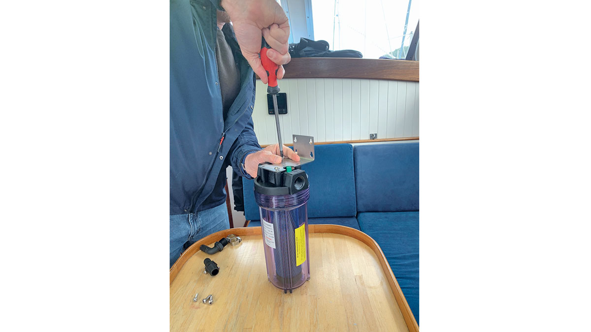 Installing a Wavestream 1 bilge filter - Practical Boat Owner