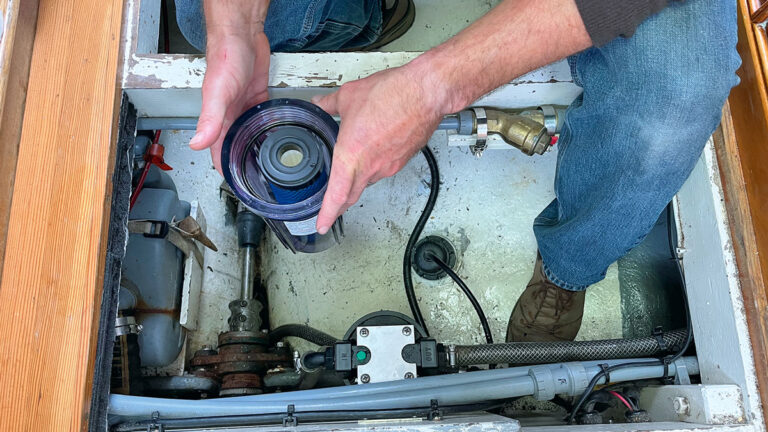 Installing a Wavestream 1 bilge filter - Practical Boat Owner