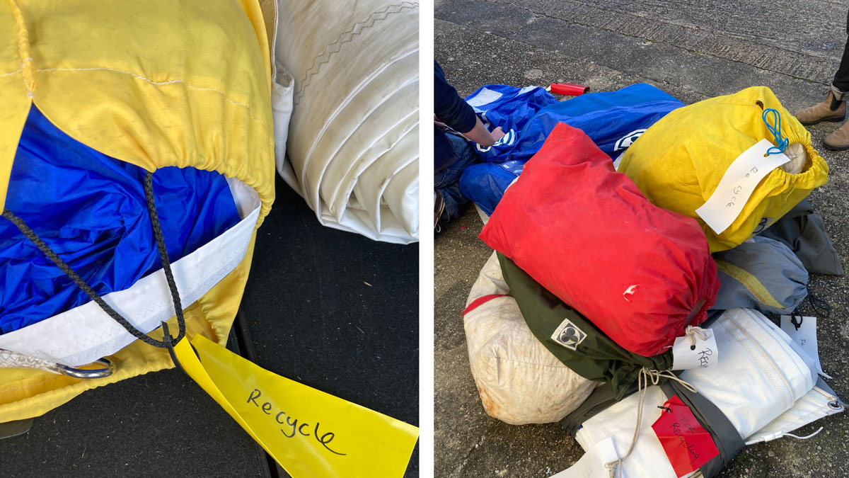 Where to recycle old sails and end of life kit – drop off points across ...