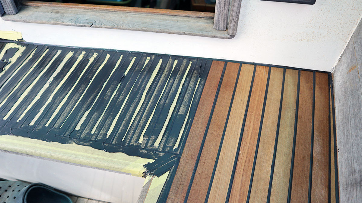 Coating a GRP deck with SoftSand coating - Practical Boat Owner
