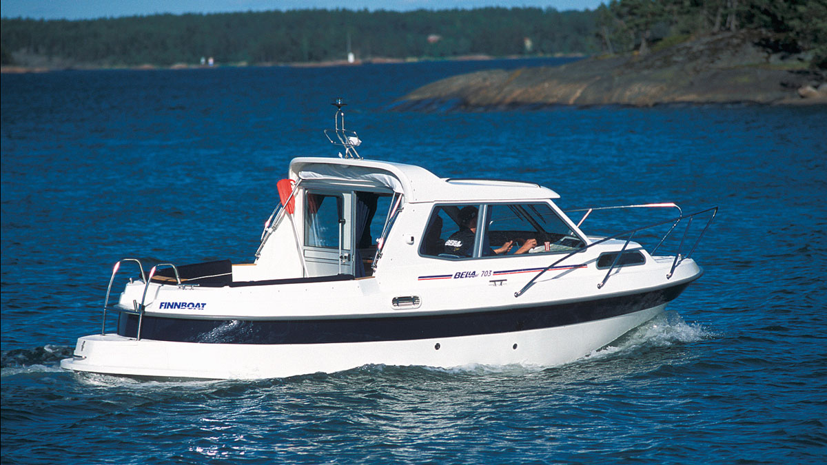 Three pilothouse boats: Bella 703, Orkney Day Angler 20 and Drago ...