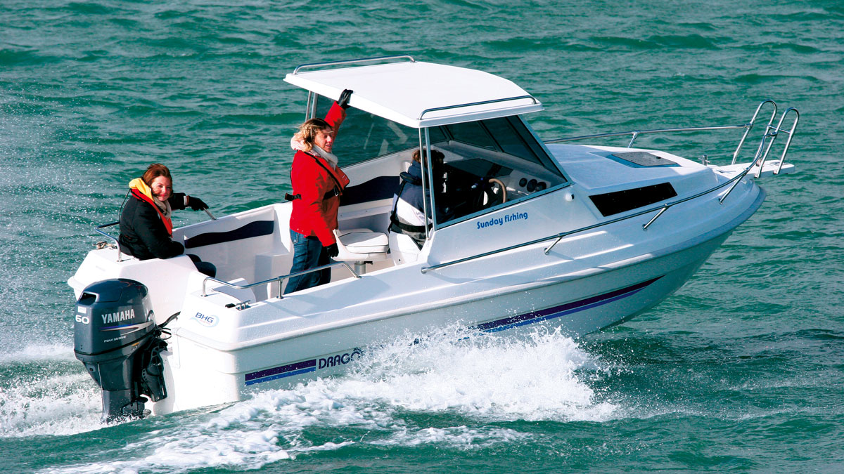 Three pilothouse boats: Bella 703, Orkney Day Angler 20 and Drago ...