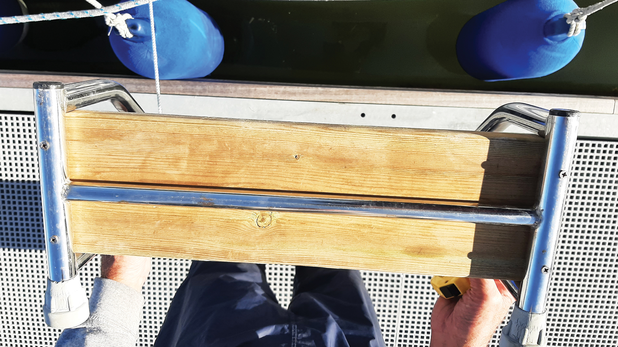 Make your own boat boarding step - Practical Boat Owner