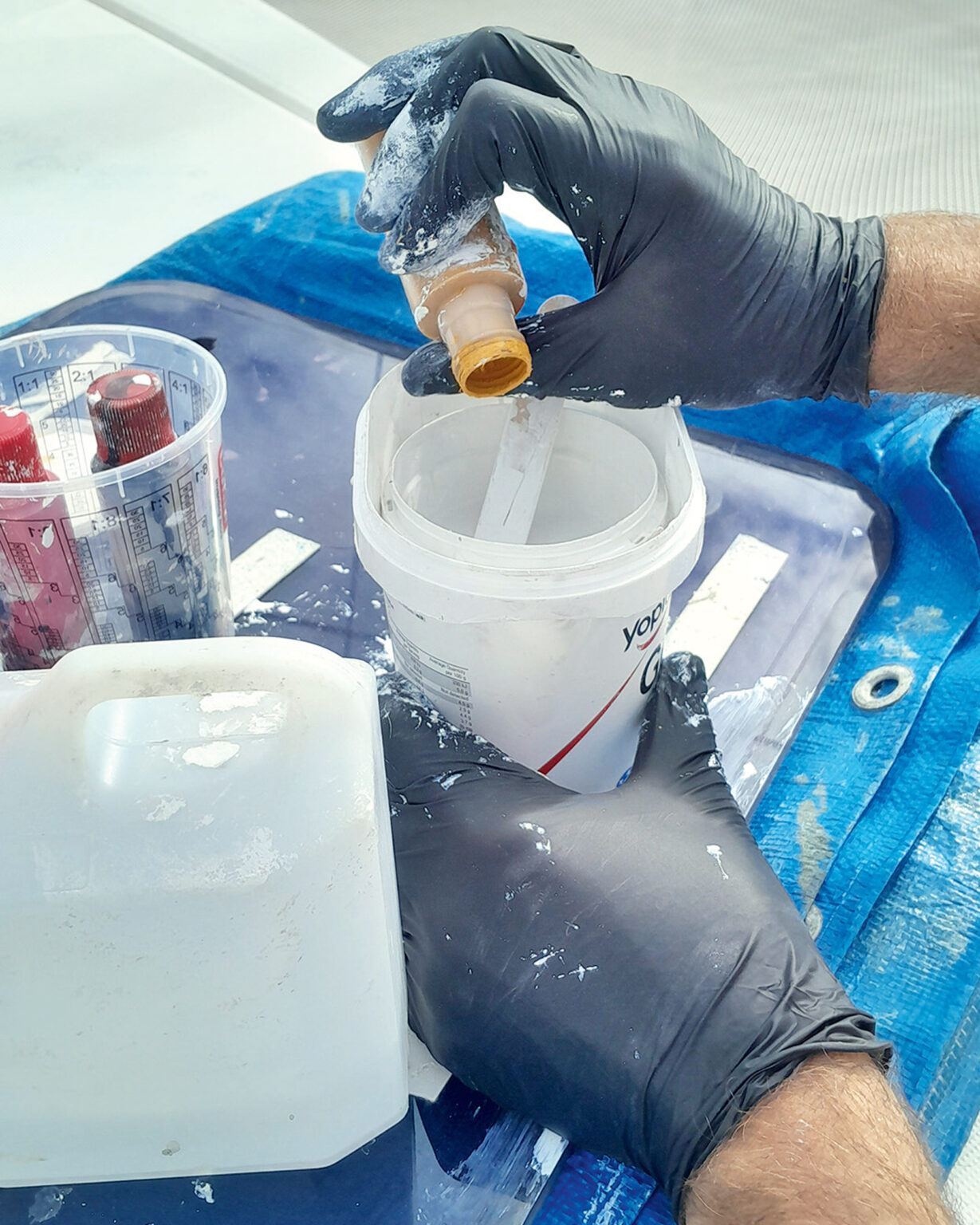 How I refreshed my deck with a gelcoat spray gun - Practical Boat Owner