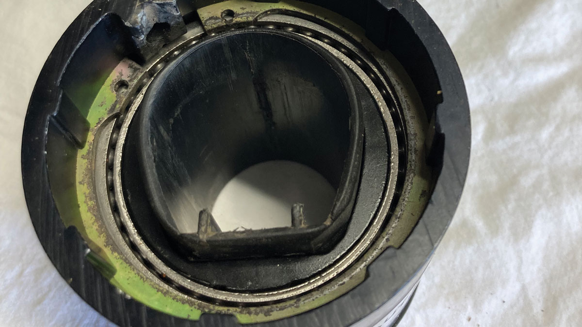 Freeing a seized swivel car on foresail furling gear - Practical Boat Owner