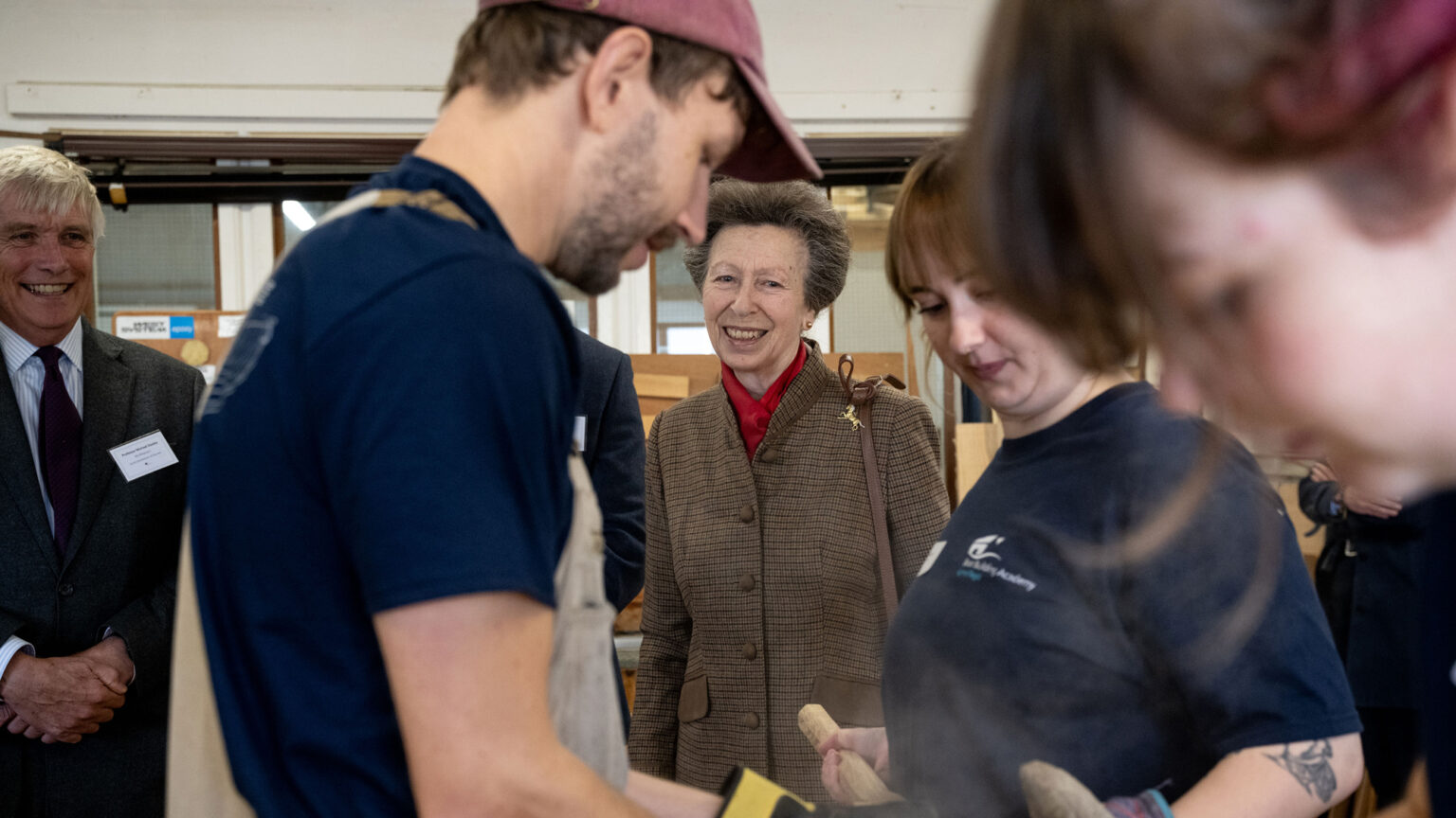 Princess Anne visits Boat Building Academy to support endangered marine ...