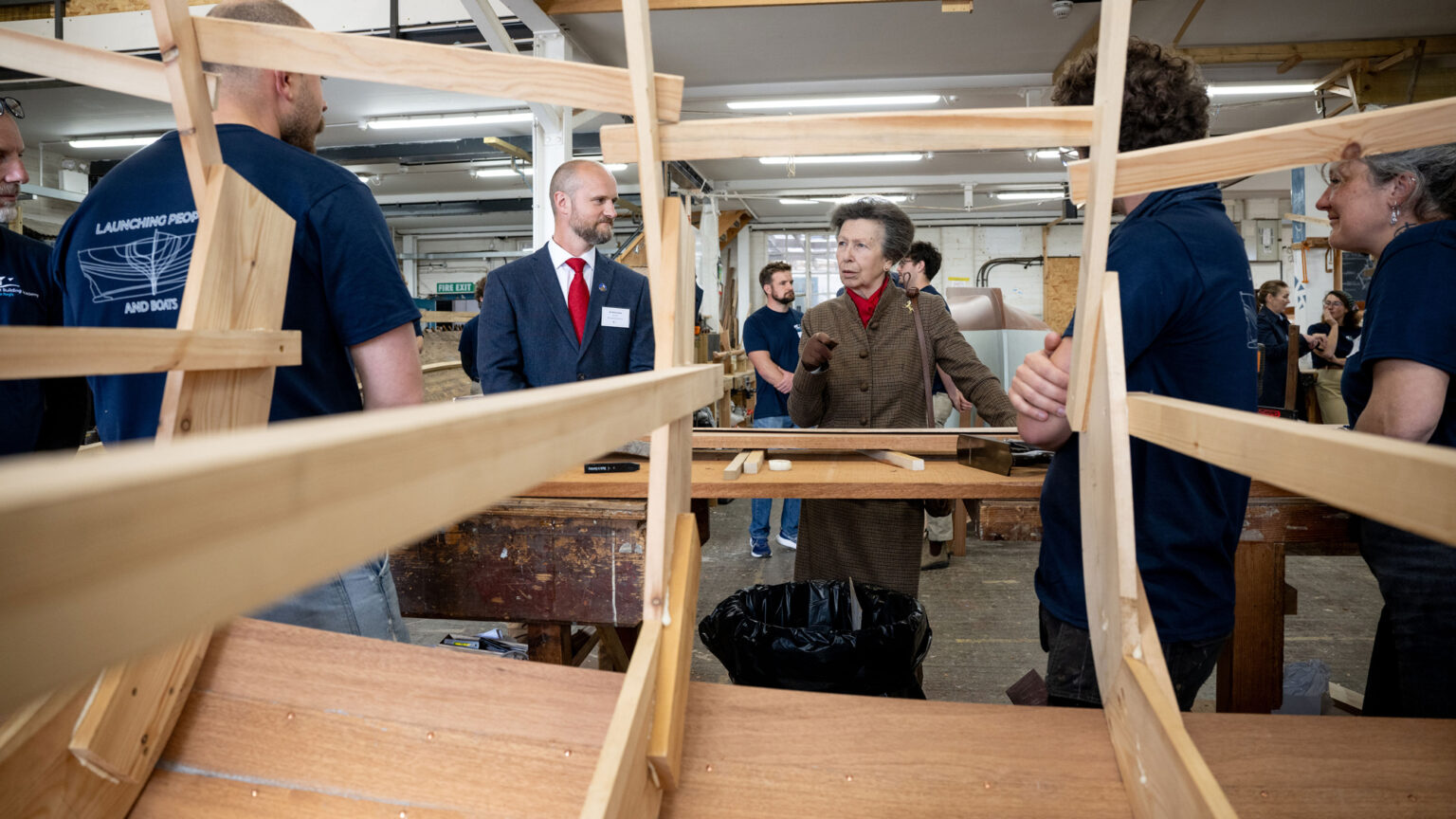 Princess Anne visits Boat Building Academy to support endangered marine ...