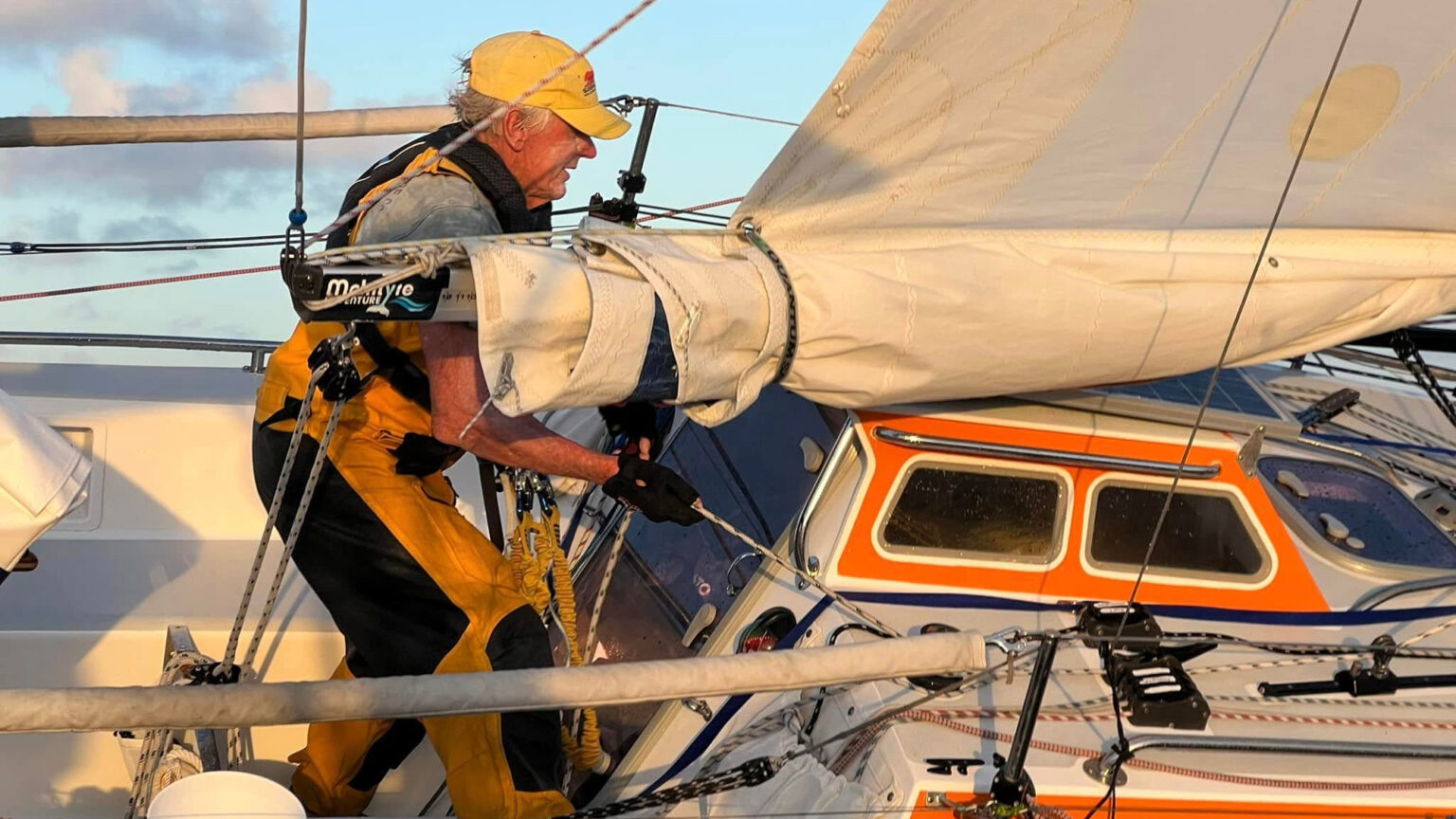 Saved by the safety line: How solo sailor Eric Marsh got back onboard ...