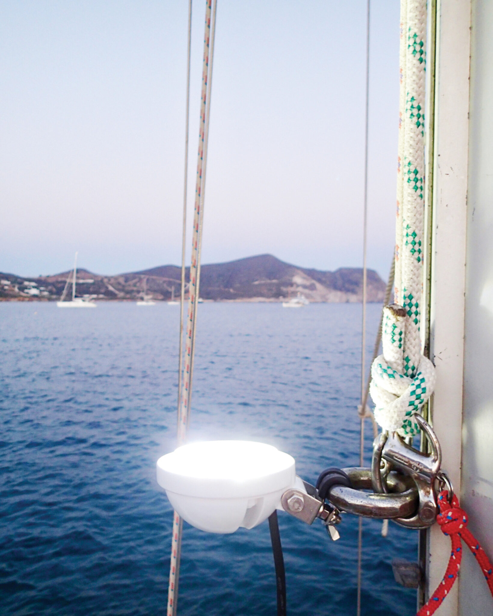 How I installed a mast spotlight to stay safe in nighttime anchorages ...