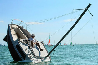 Pitchpoling yacht stars in art exhibition - Yachting Monthly