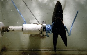 Propeller rope cutter test