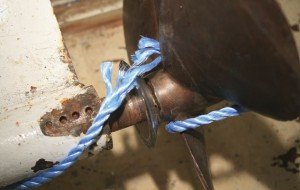 Propeller rope cutter test