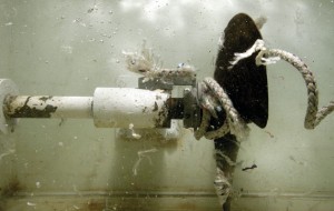 Propeller rope cutter test