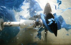 Propeller rope cutter test