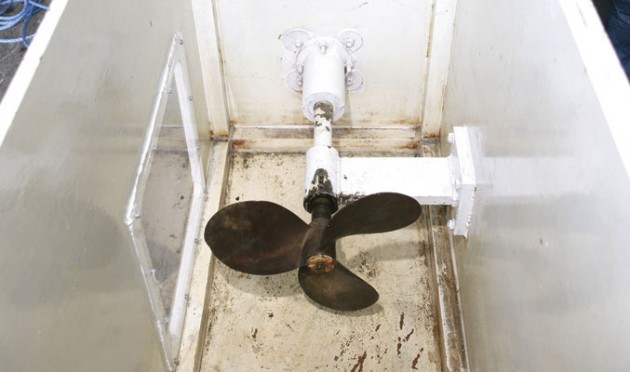 Propeller rope cutter test