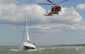 Helicopter rescue at sea